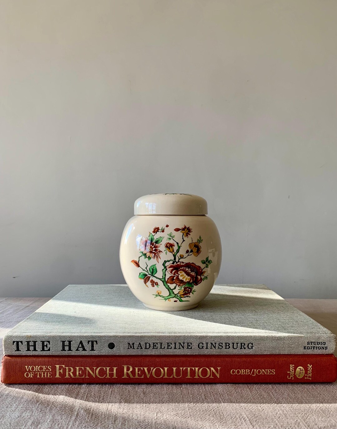 Vintage Sadler Ginger Jar in Autumn Florals Sadler Pottery Ginger Jar ...