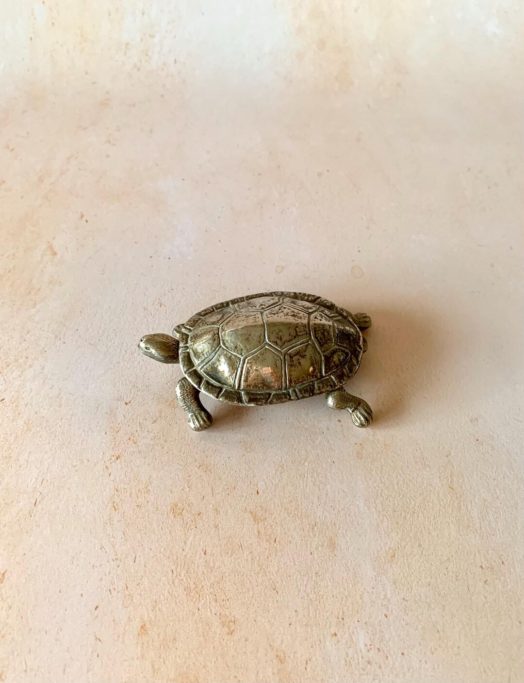 Vintage Turtle Trinket Box Vintage Metal Turtle Ring Box - Etsy