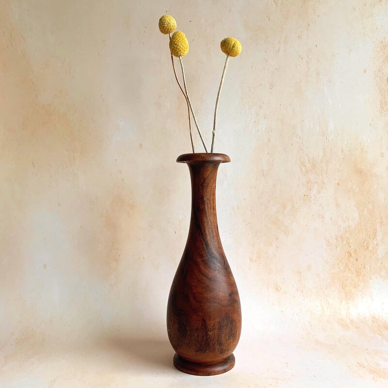 Rustic Wood Vase - Etsy