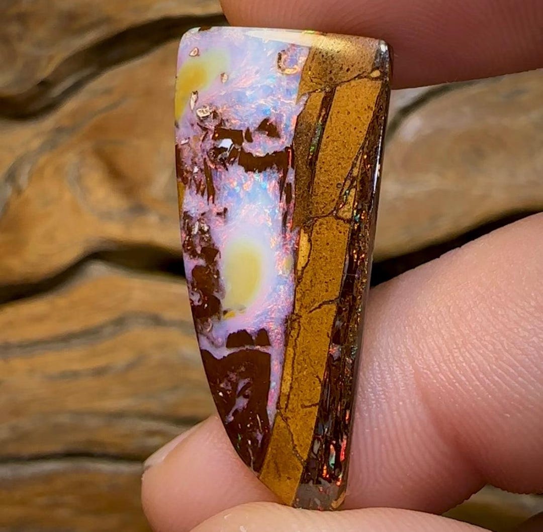 15.4cts - Australian Boulder Wood Fossil Replacement Opal - Etsy
