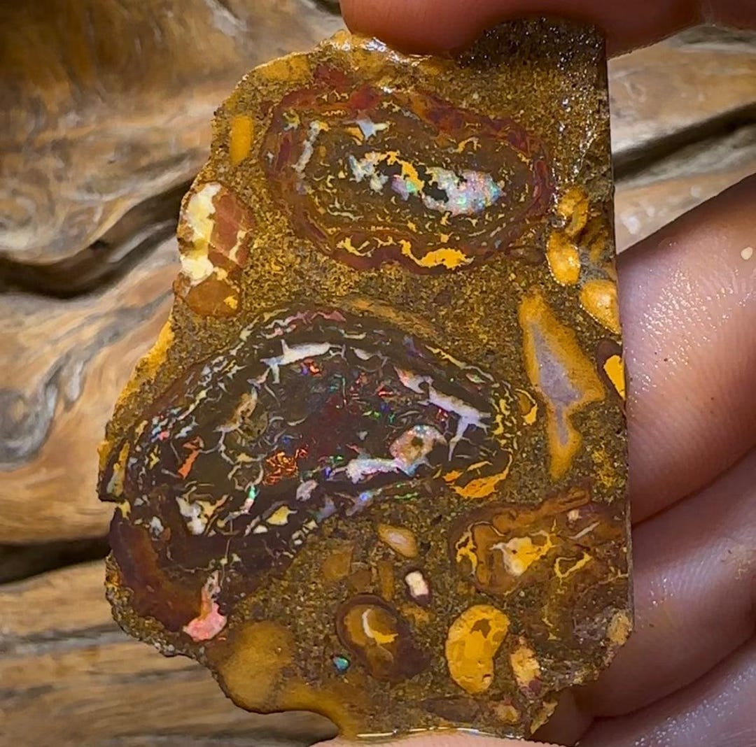 109.9cts - Yowah Nut Conglomerate Double Yolker Rough Australian Opal ...