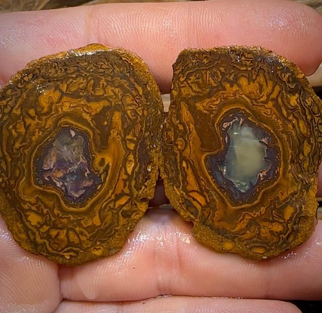 185.2cts - Yowah Nut Rough Specimen Pair. Australian Boulder Opal - Etsy