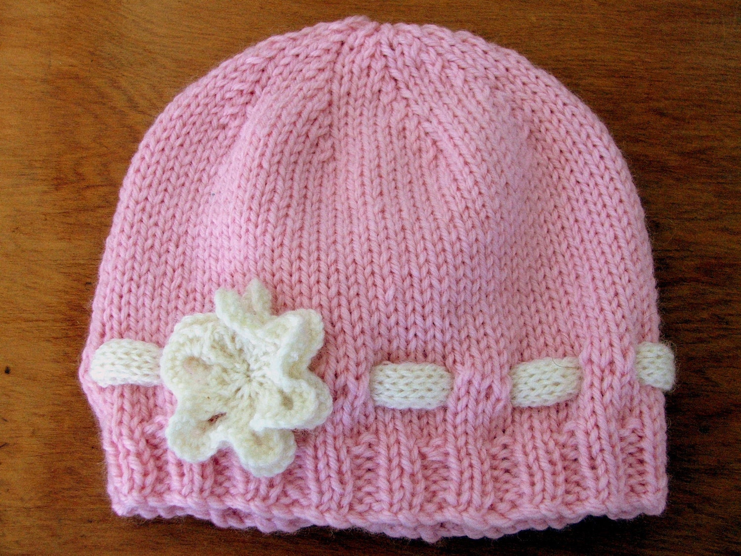 PDF Flower Hat Knitting Pattern - Etsy