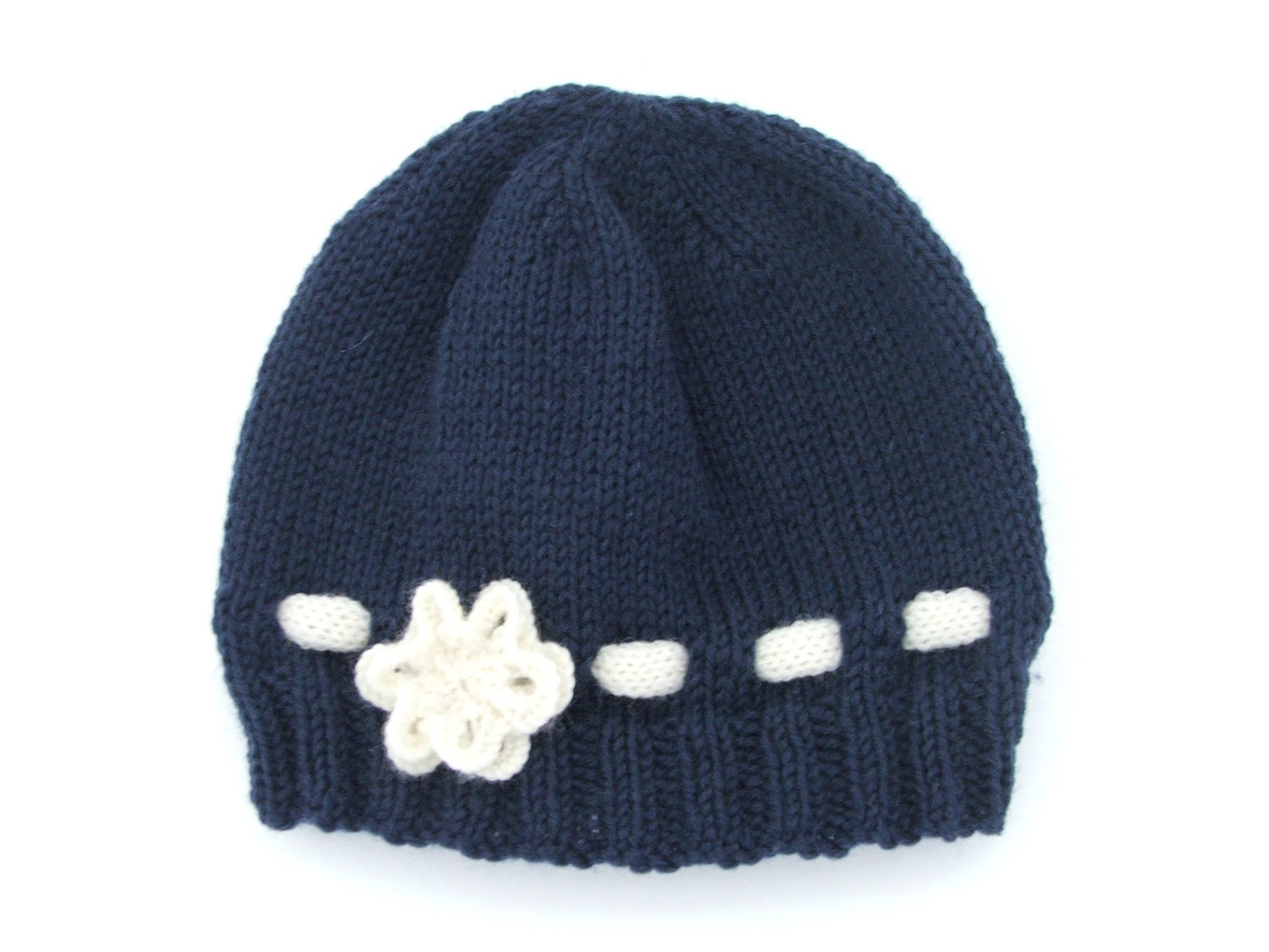 PDF Flower Hat Knitting Pattern - Etsy
