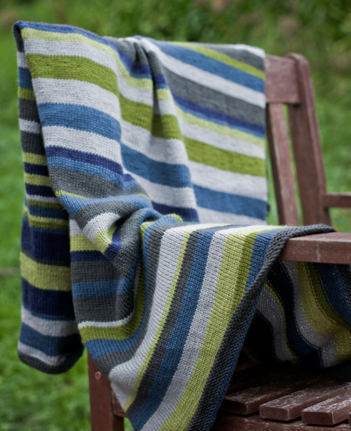 PDF Baby Knitting Pattern -striped Blanket - Etsy
