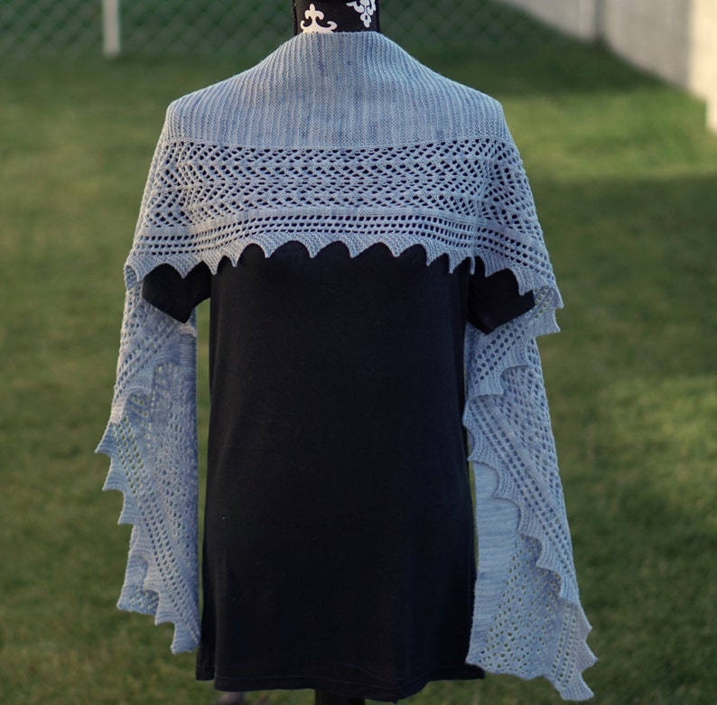 Alpine Point Shawlette/scarf PDF Knitting Pattern - Etsy
