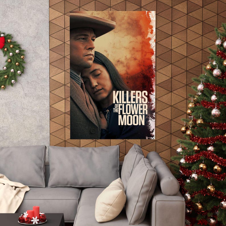 Matte Vertical Poster, Killers of the Flower Moon 2023 Movie Poster ...