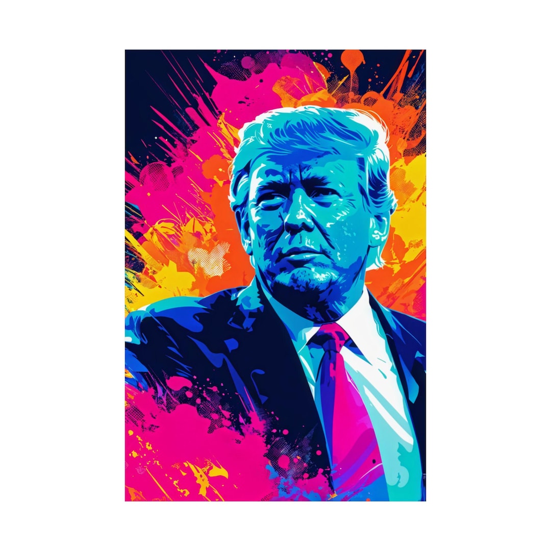 Donald Trump, Vertical Poster, Lofi Aesthetic Decor, Political Wall Art ...