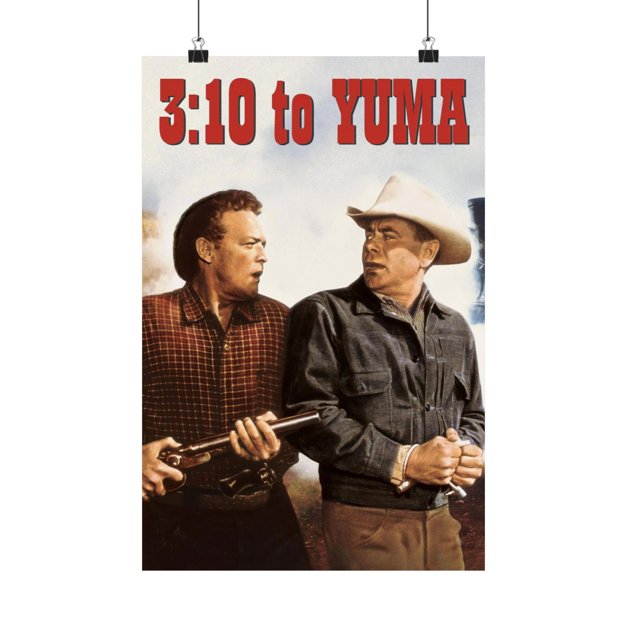 Vertical Movie Poster, 3:10 to Yuma 1950s Film Art, Matte Wall Art ...