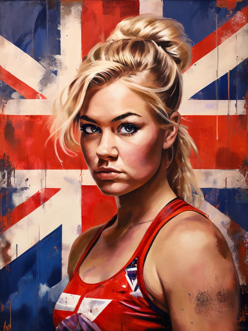 Paintings of Female Boxers / AI Art / 5 Digital Files - Etsy