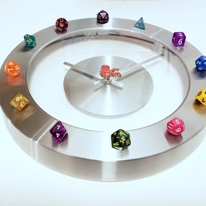 Dungeons and Dragons Dice Clock | Etsy