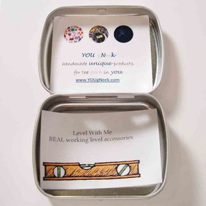 Level With Me Mini Blue Bubble Level Earrings - Etsy