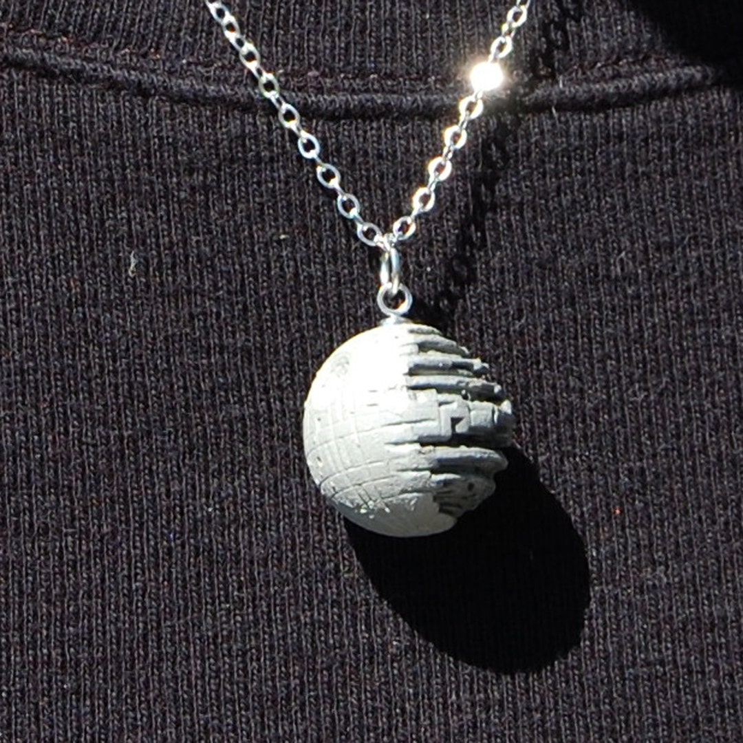 Give Yourself to the Darkside - Star Wars Death Star Necklace - Etsy