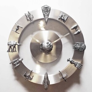 Star Wars Starships and Fighters Clock - Etsy