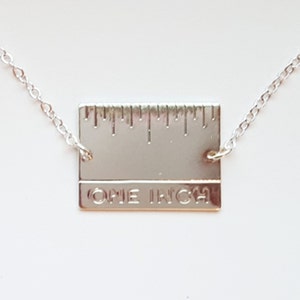 Give Me an Inch - Real Inch Ruler Necklace - Etsy