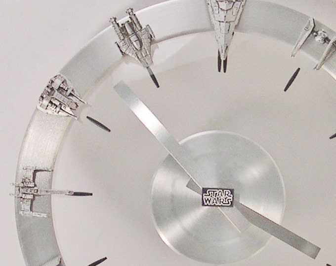 Star Wars Clock Starships and Fighters Clock - Etsy