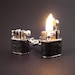 LEATHER or Chrome Working Lighter Cufflinks - Etsy