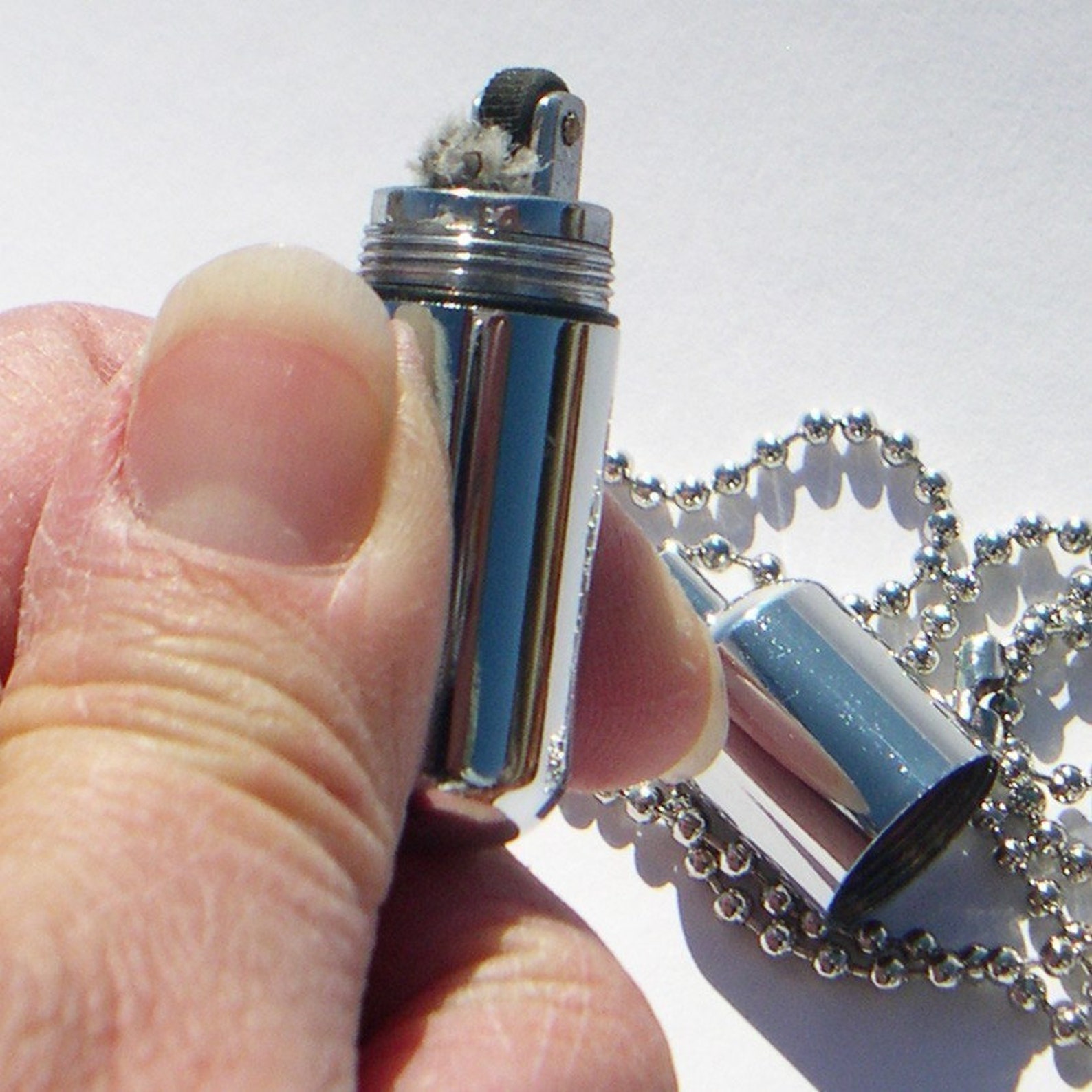 Working Mini Waterproof Camping Lighter Necklace - Etsy