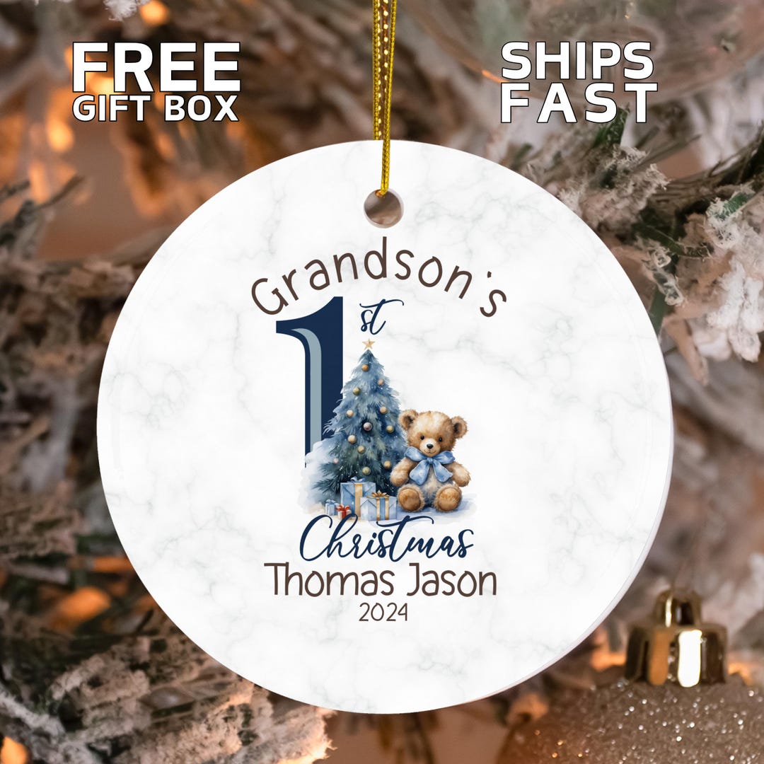 Grandson's First Christmas Ornament, My First Christmas Ornament ...
