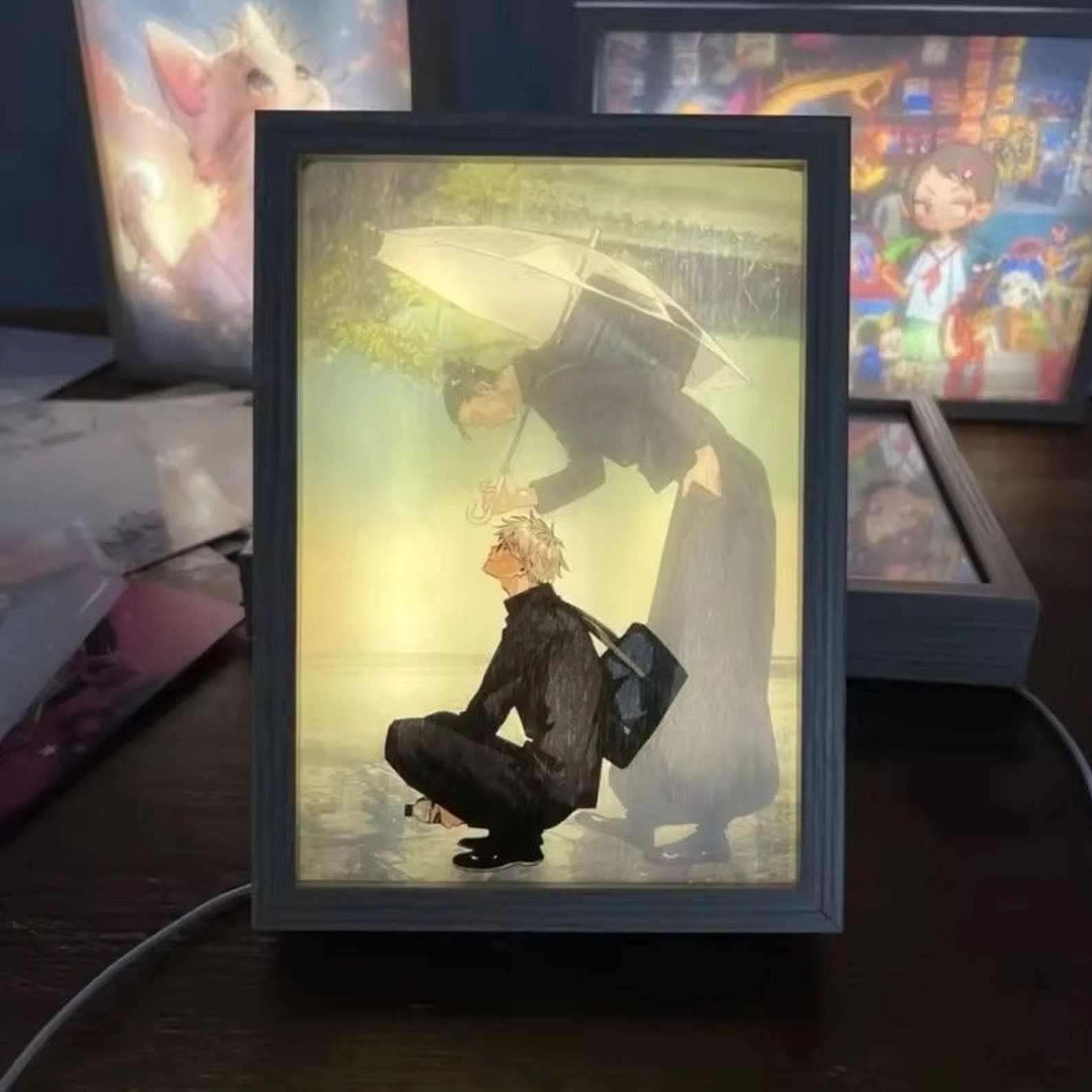 Jujutsu Kaisen LED Night Light Painting Decor Photo Frame - Etsy