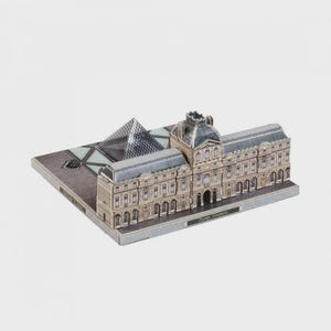 Louvre Museum DIY Paper Model – Paris Architecture Craft Kit ...
