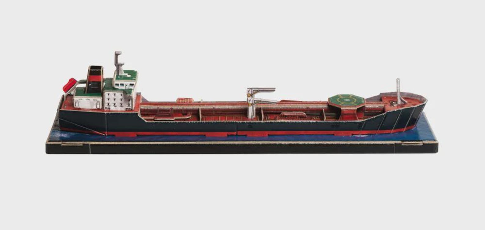 DIY 3D Oil Tanker Ship Model Kit – Cardboard Maritime Vessel, Paper ...