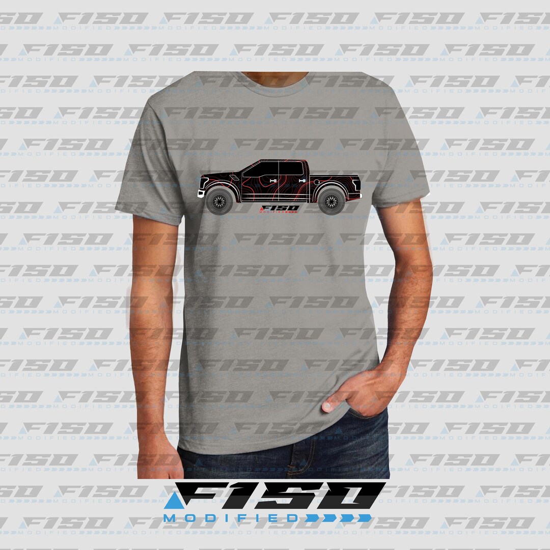 Ford Raptor Topography Map Shirt, Ford F150 T-shirts, F150 Apparel ...
