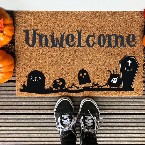 Halloween Doormat - Etsy