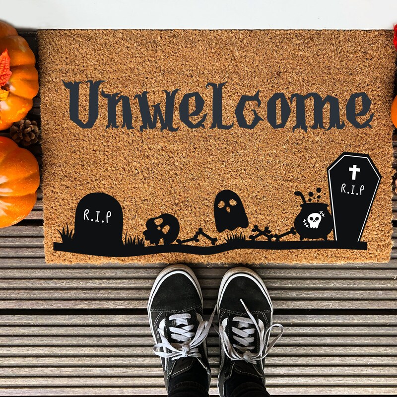 Halloween Doormat - Etsy