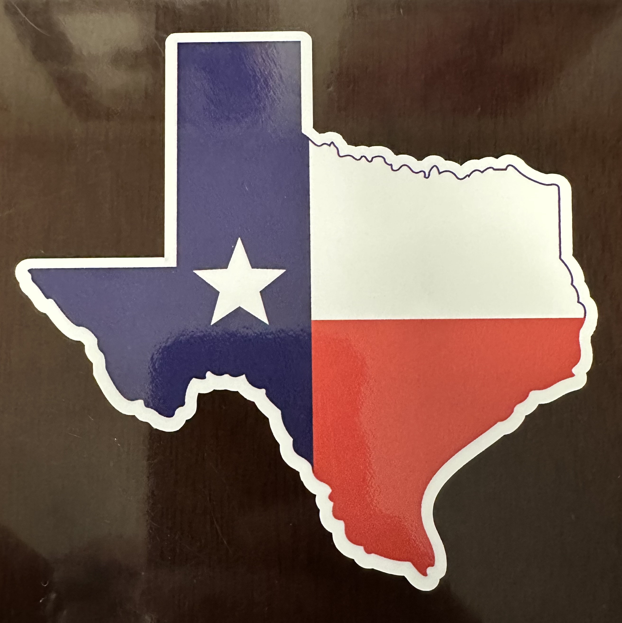 4" Texas Shape State Flag 3M Decal - Etsy