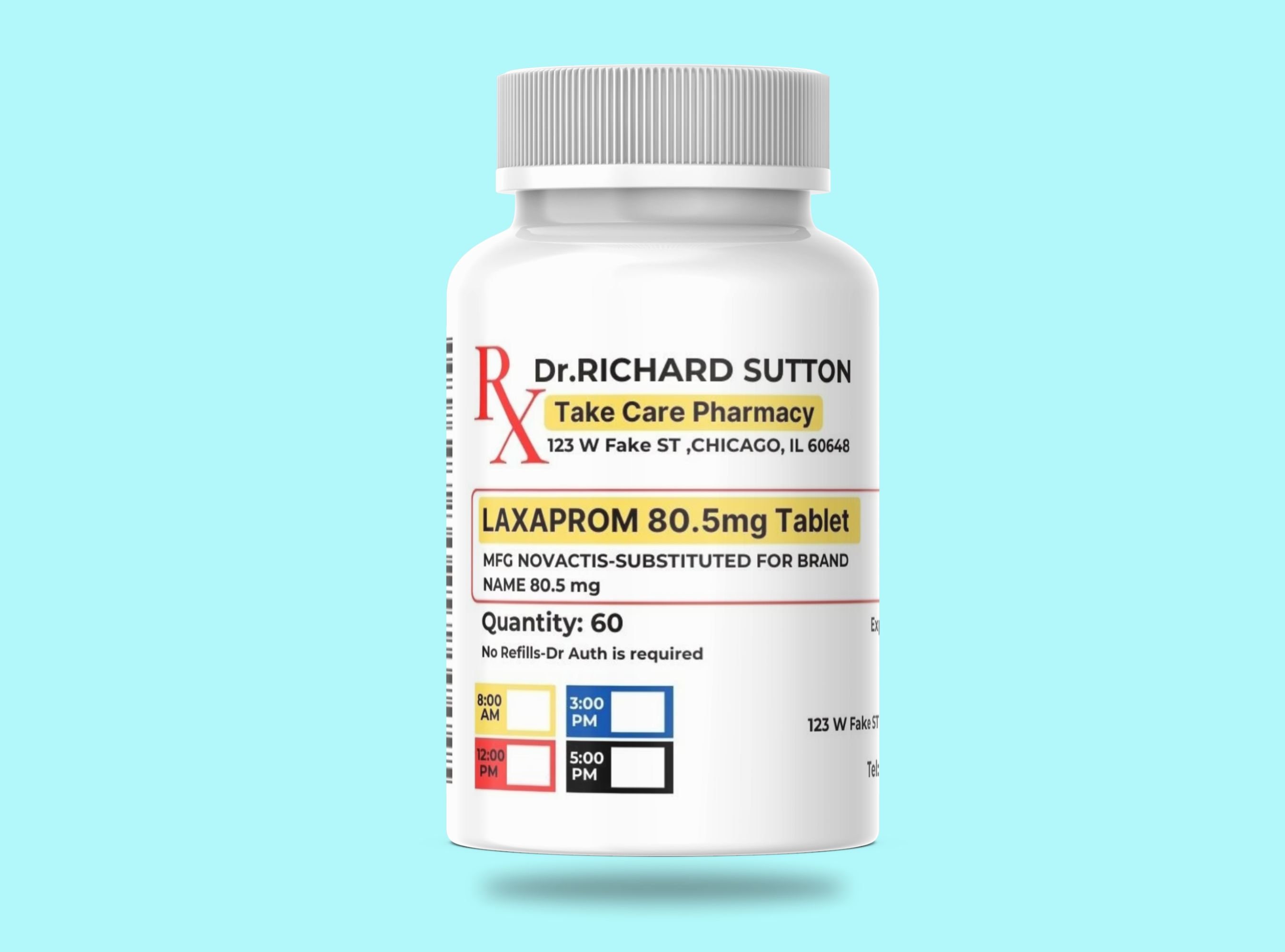 Prescription Label Template, Pill Bottle Label, RX Bottle Label ...