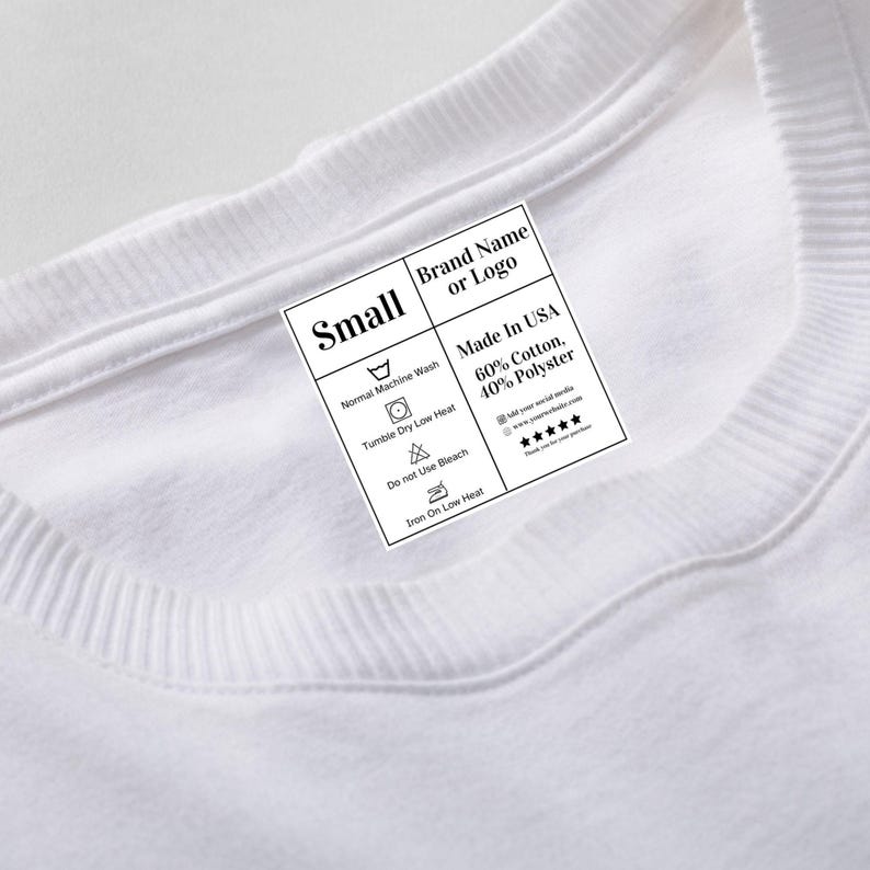 Tagless Neck Label, T-shirt Neck Labels, Custom Tagless Label, Neck ...