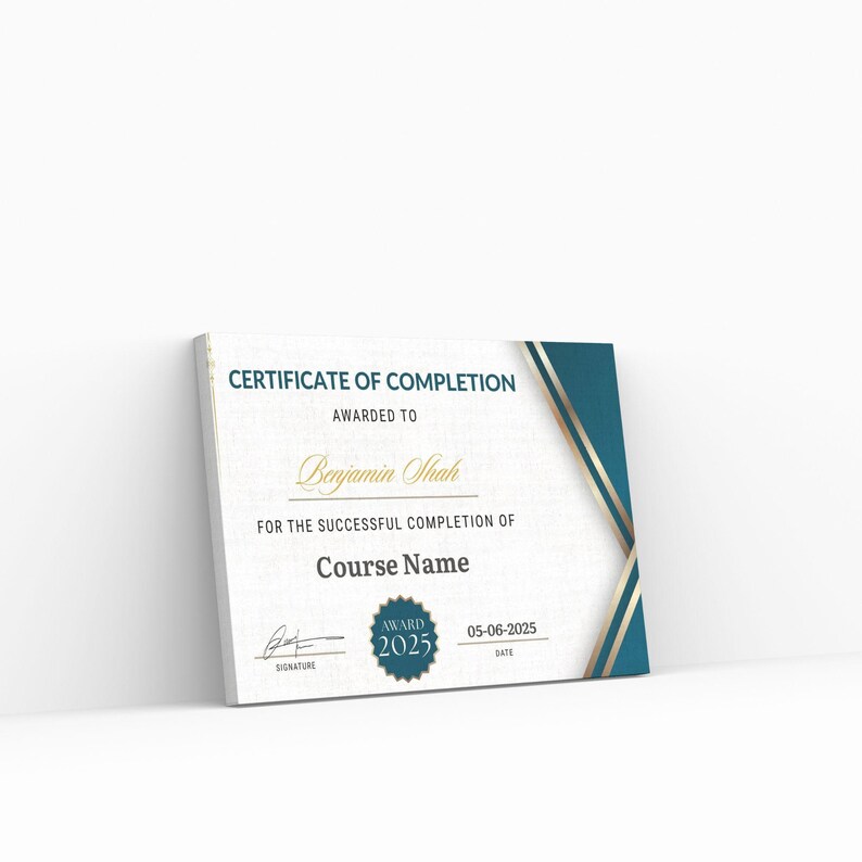 Editable Beauty Certificate Template: Esthetician Award, Canva (digital ...