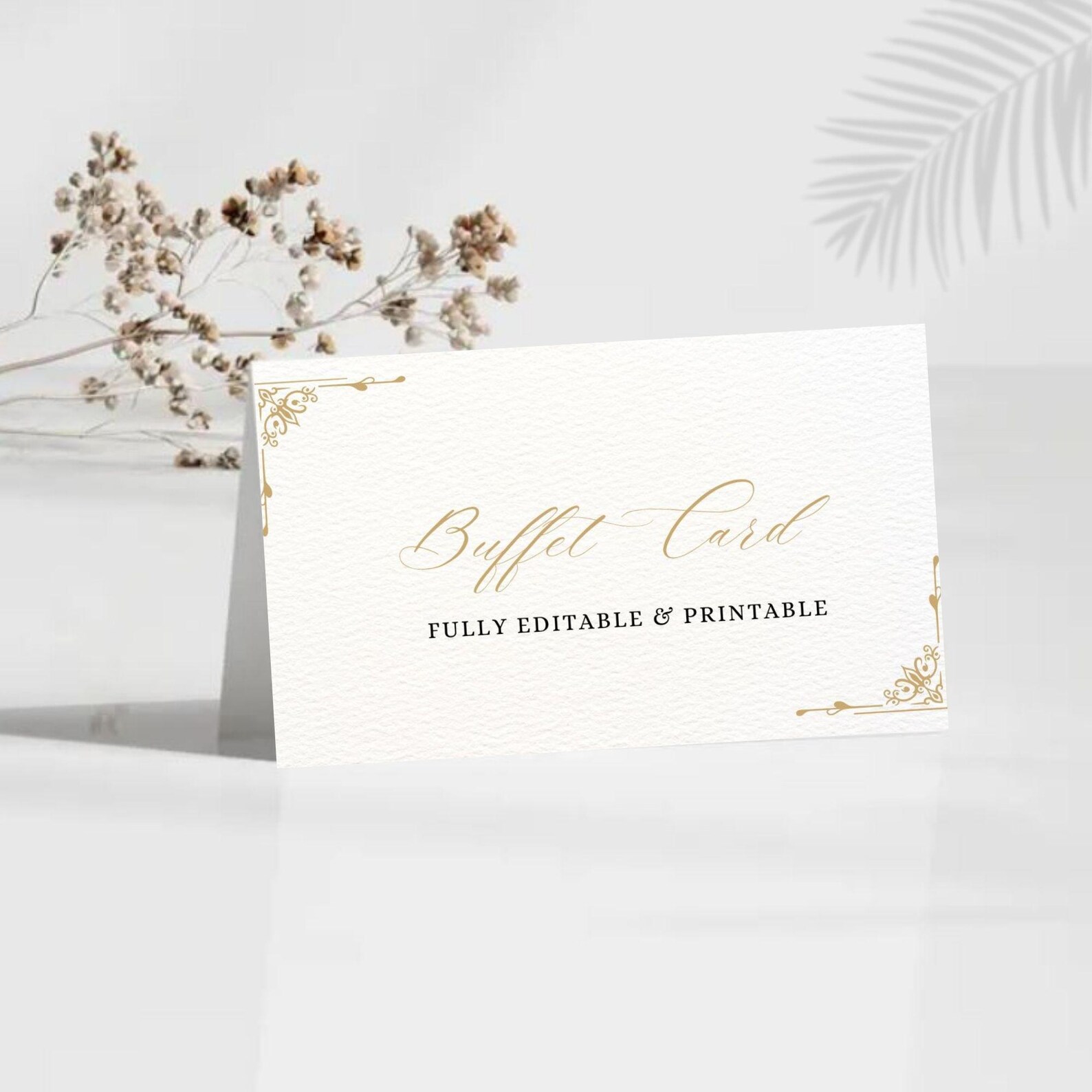 Editable Buffet Card Template: Wedding Food Labels (canva, PDF) - Etsy