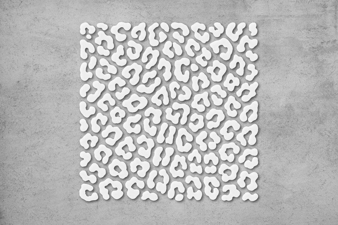 Leopard Animal Print Stencil Template Reusable - DIY Crafts, Home Decor ...