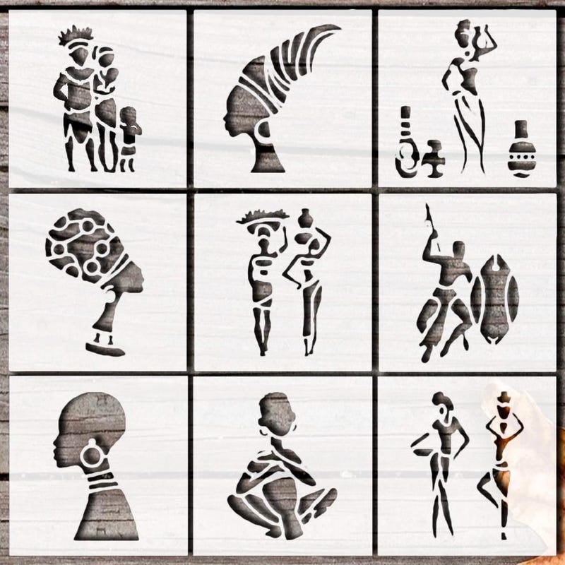 African Stencil - Etsy