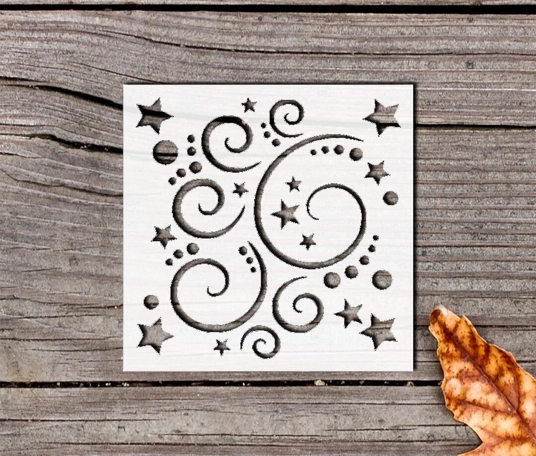 Star Pattern Painting Stencil for DIY Crafts Create Beautiful Decor ...