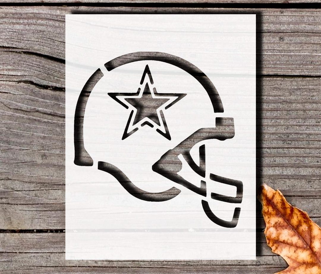 Football Helmet Stencils for Painting 8.5 X 11 Inch – Reusable Plastic ...
