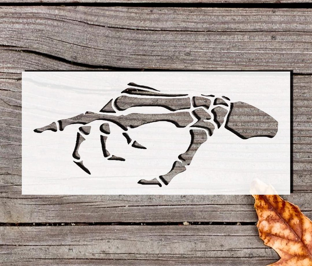 Reusable Skeleton Hand Stencil Template for Wall Art DIY Crafts ...
