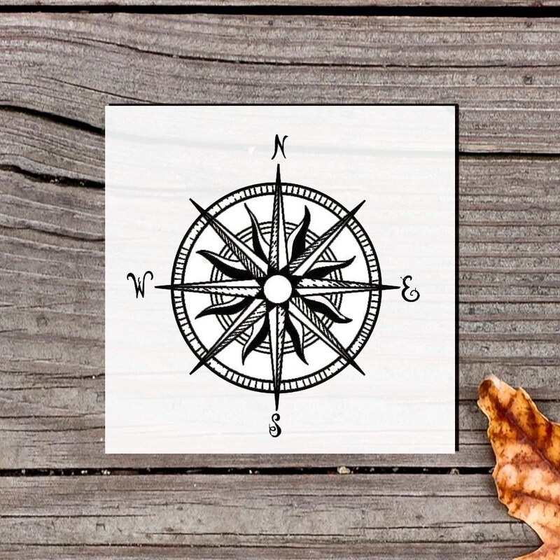 Compass Rose Stencil - Etsy