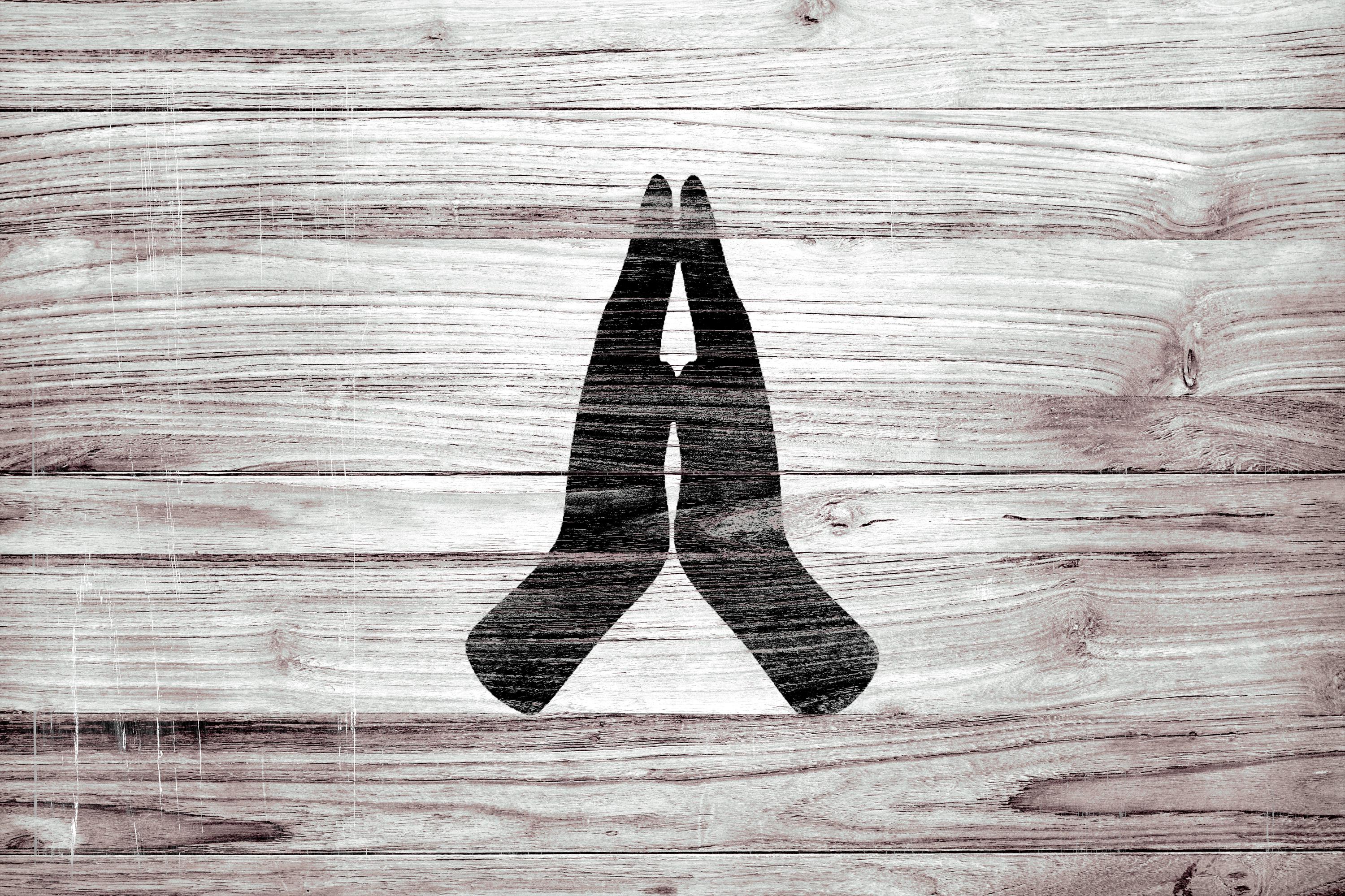 Praying Hands Style Design Stencil for Painting 4 Inch – Reusable ...