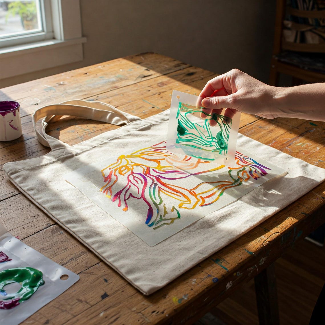 Grizzly Bear Paw Print Stencils Set - Reusable Plastic Templates for ...