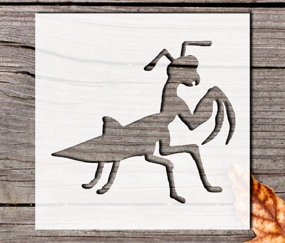 Praying Mantis Stencil - Reusable Mylar Cutout for Crafts, DIY Projects ...