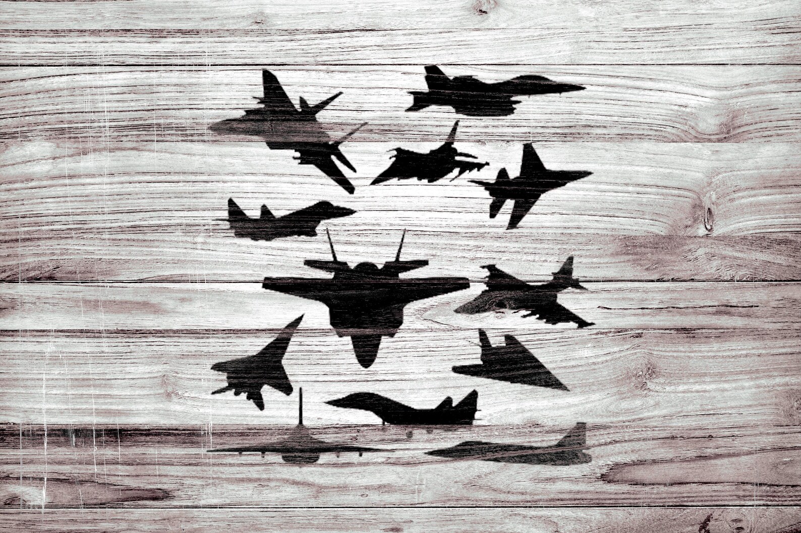 Airforce Fighter Jets Airplanes Stencils for Painting 8.5 X 11 Inch ...