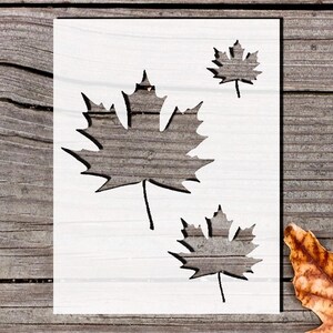 Maple Leaf Stencil Template for DIY Crafts Home Décor Scrapbooking Reusable Design - Etsy