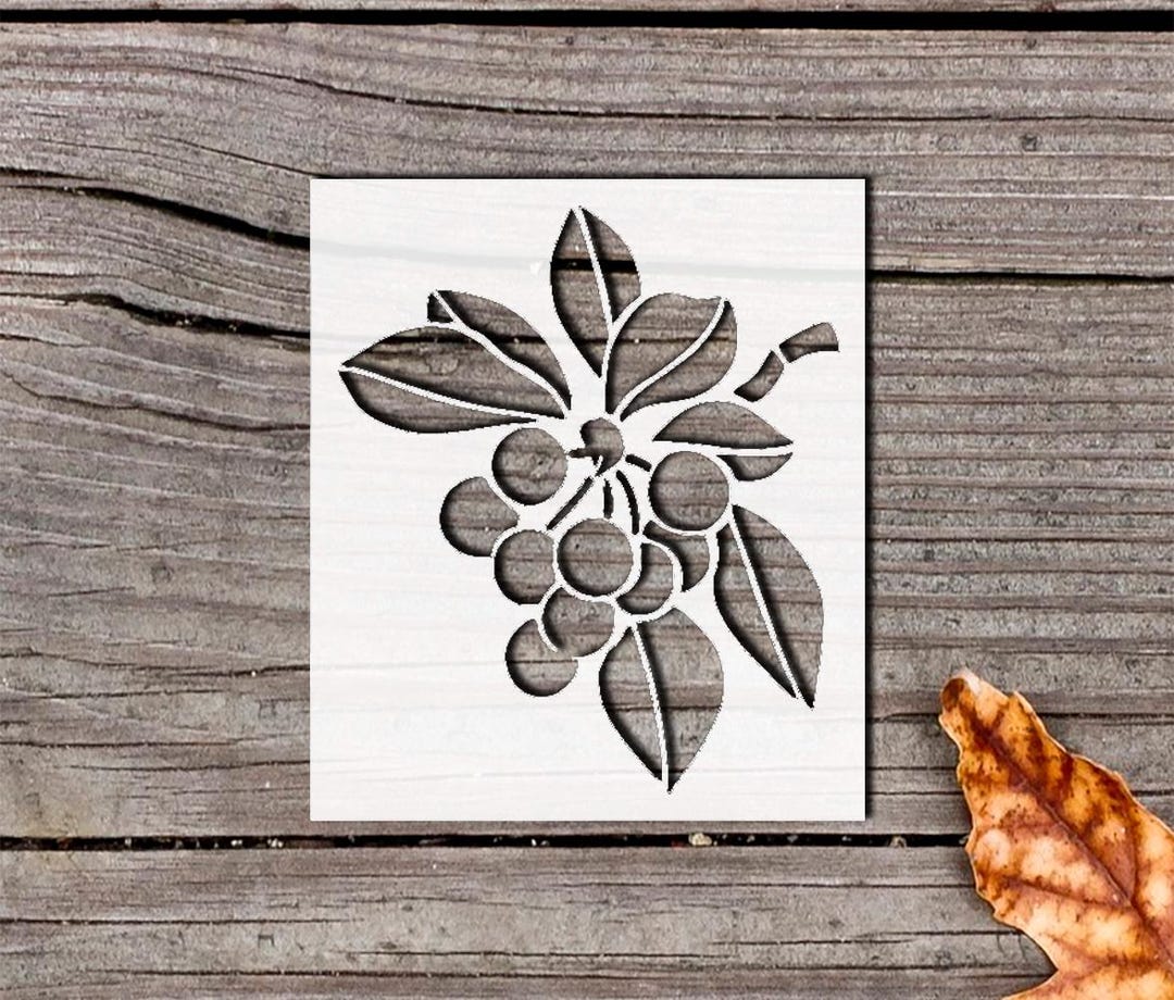 Cherry Stencil for Painting 5 X 6 Reusable Plastic Template for Crafts ...