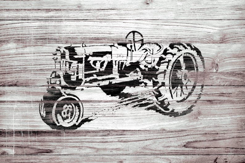 Vintage Tractor Logo Stencils for Painting, 11 X 8.5 Inch, Reusable ...