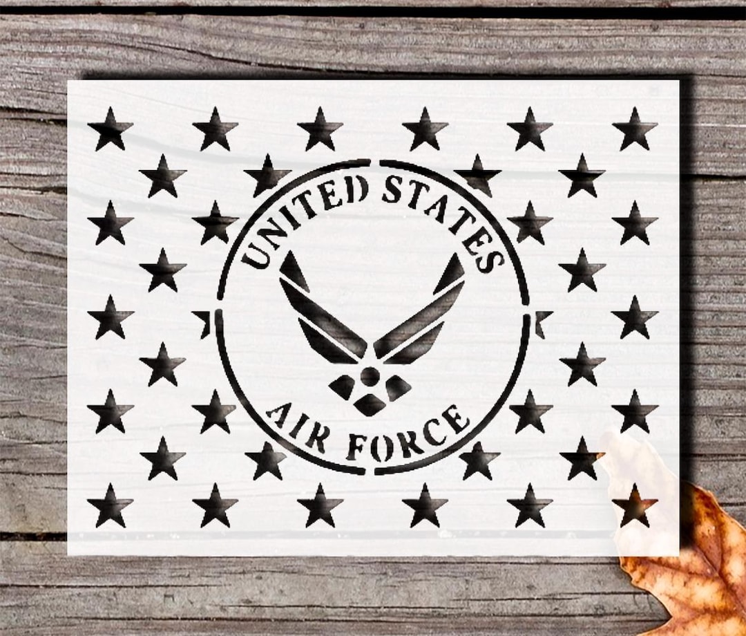 US Air Force 50 Stars Flag Union Stencils for Painting, 11 X 8.5 Inch ...