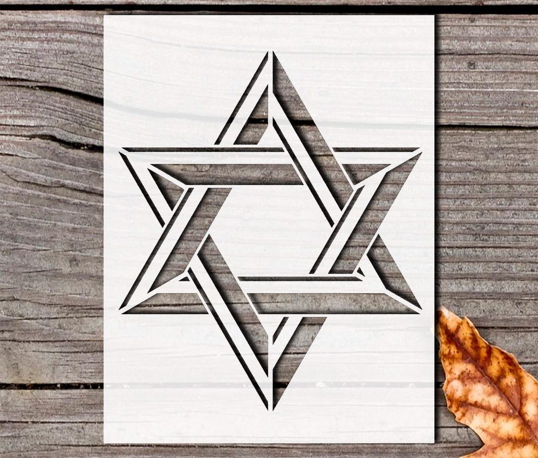 Reusable Star of David Stencil Template for DIY Crafts Wall Art Home ...