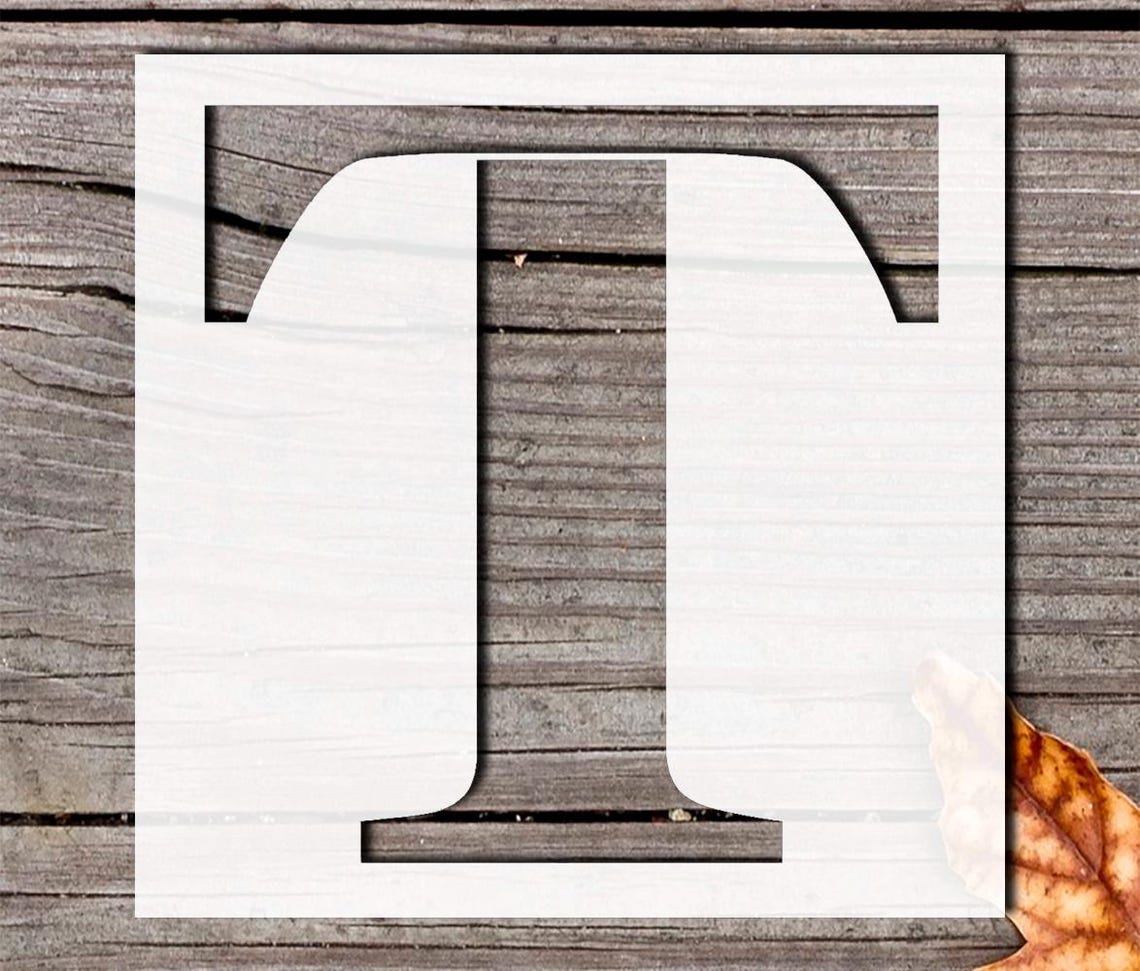 Single Letter Stencil for Crafting and DIY Projects - Reusable Plastic ...